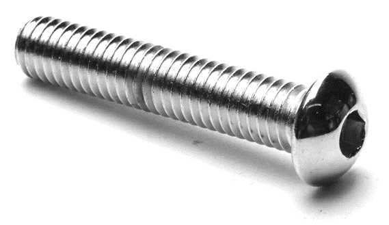 5/16-18 X 2 3/4 BUTTON HD SOCKET C/S CHROME | 5/16-18 X 2 3/4 BUTTON HD ...