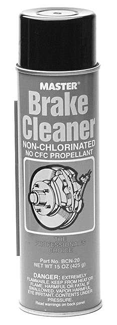 Brake Cleaners | BRAKE CLEANER, NON-CHLOR, 15oz MASTER | BRAKE CLEANER ...