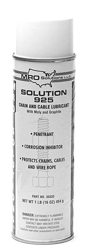 CHAIN & CABLE LUBRICANT, 20oz MRO SOLUTION 925 | CHAIN & CABLE LUBRICANT, 20oz MRO SOLUTION 925 ...