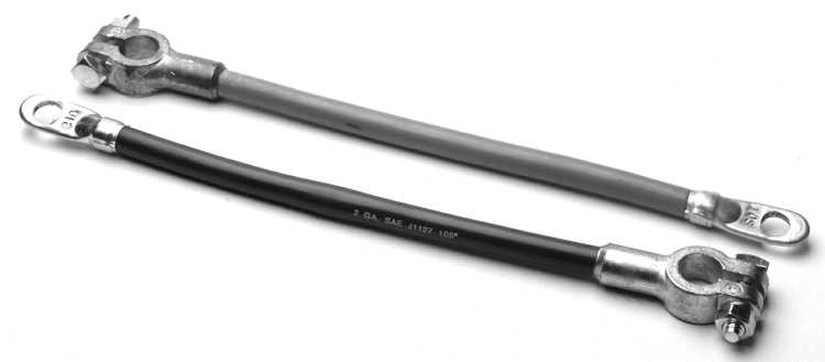 4GA X 32" BLACK SWITCH TO STARTER BATTERY CABLE | 4GA X 32" BLACK ...