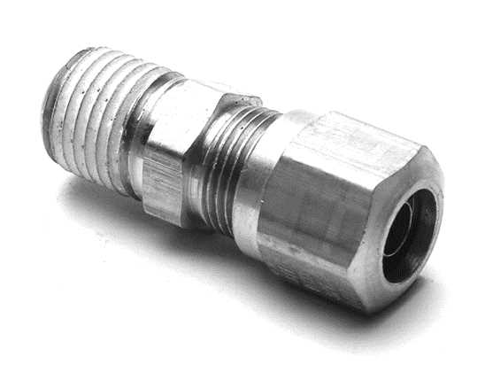 1/4T X 1/4 MPT BRASS MALE DOT AIR BRAKE ELBOW FOR NYLON TUBING | 1/4T X ...