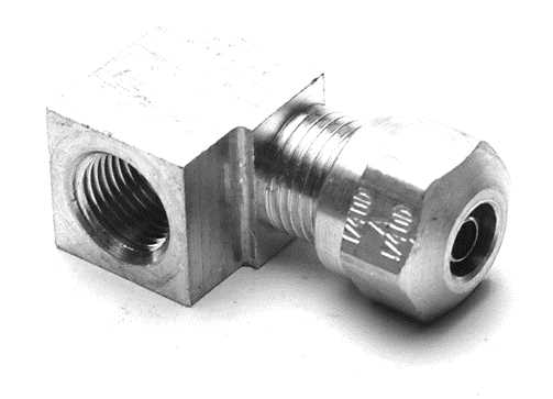 3/8T X 1/4 FPT BRASS FEMALE DOT AIR BRAKE ELBOW FOR NYLON TUBING | 3/8T ...