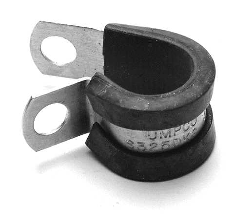 3" LOOM CLAMP 1/4 EYE HOLE RUBBERIZED ZINC | 3" LOOM CLAMP 1/4 EYE HOLE ...