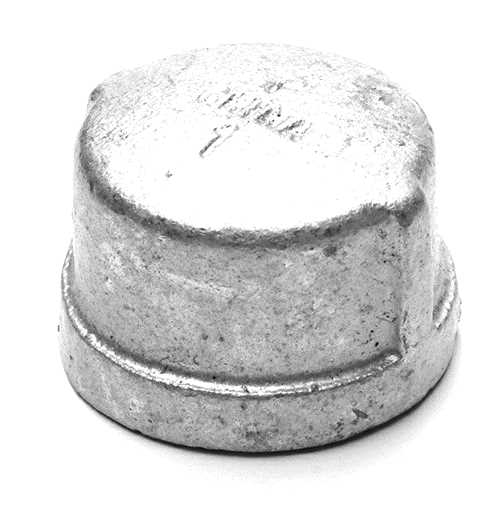 SCH 40 Galvanized Fittings | 1 1/2 PIPE CAP GALVANIZED MALLEABLE | 1 1/ ...